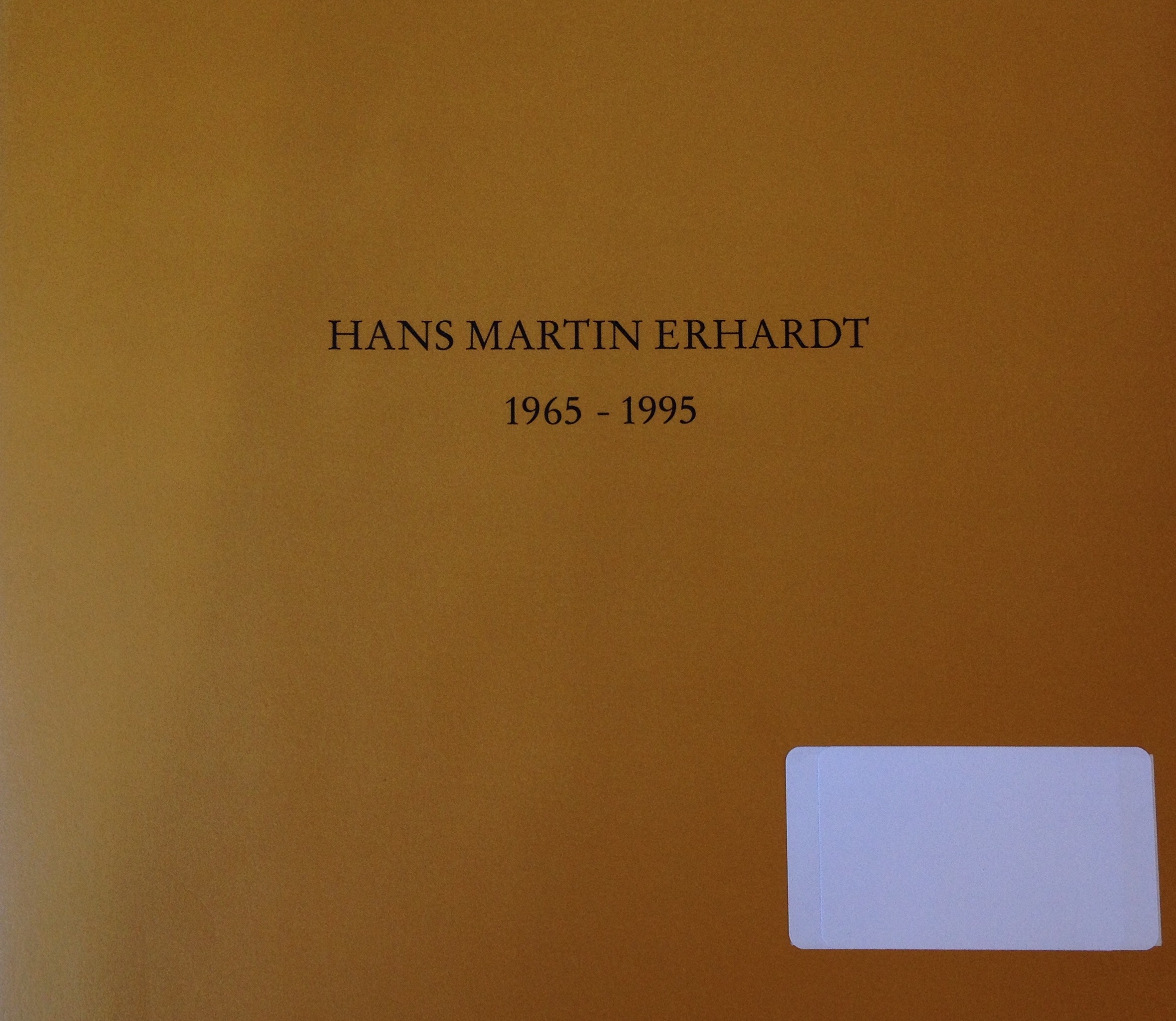[KVRT] Katalog Hans Martin Erhardt